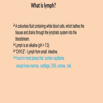 Lymph. LYMPHATIC CIRCULATION, LYMPH NODE, | PPTX