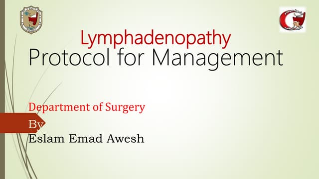 Lymph nodes examination | PPTX