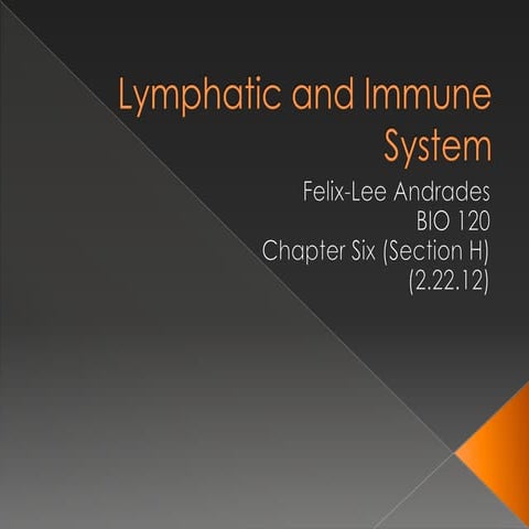 Lymphatic and Immune System terms | PPTX