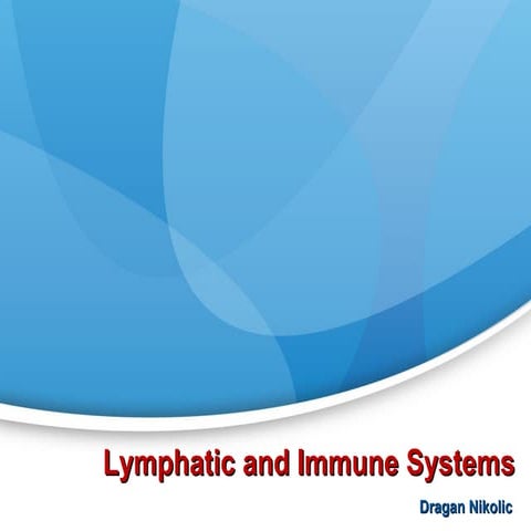 Lymphatic and immune systems | PPT