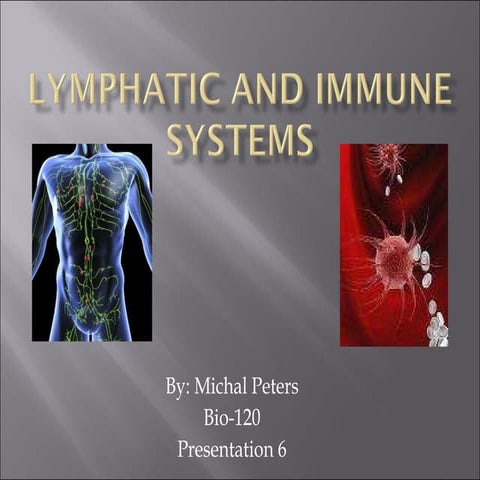Lymphatic and immune systems presentation for chapter 6 | PPT