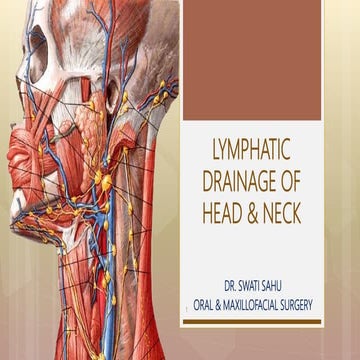 Lymphatic drainage of head & neck | PPTX