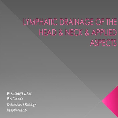 Lymphatic drainage of the head and neck | PDF