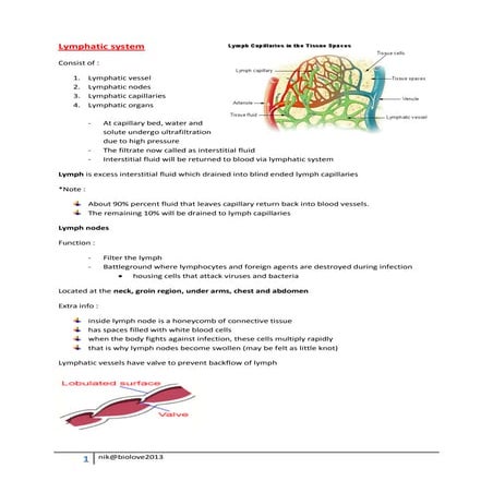 Lymphatic system | PDF