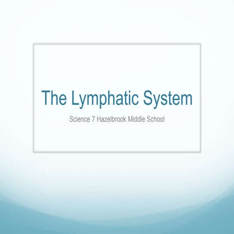 Lymphatic system | PPTX