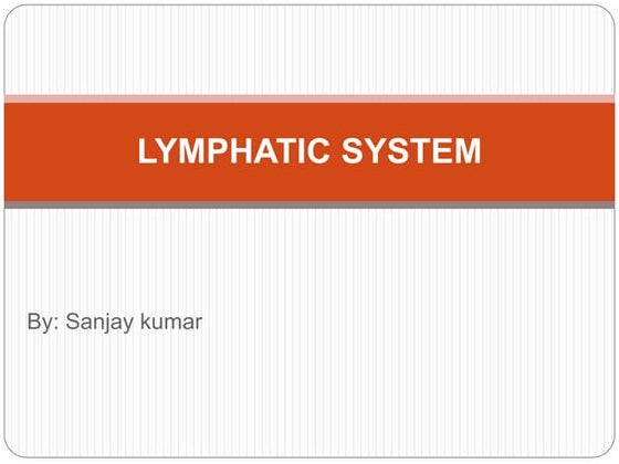 Lymphatic system | PPT