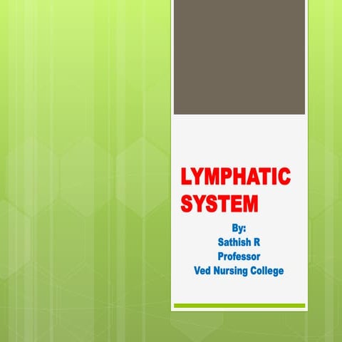 Lymphatic system Physiology | PPTX