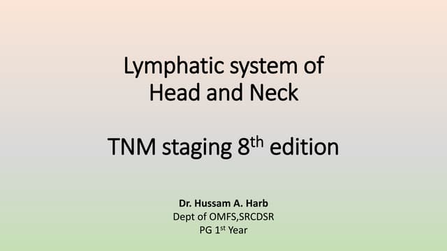 Levels of lymph nodes in head and neck | PPTX