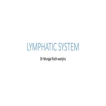 LYMPHATIC SYSTEM POWERPOINT PRESENTATION | PPTX