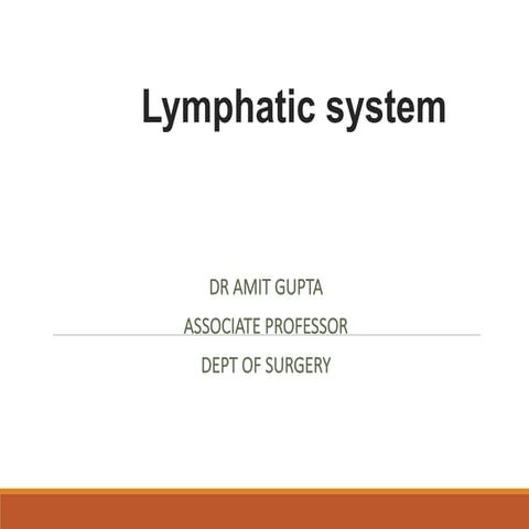 The lymphatic system, or lymphoid system, is an organ system in ...
