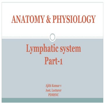 Lymphatic system part 1 | PDF