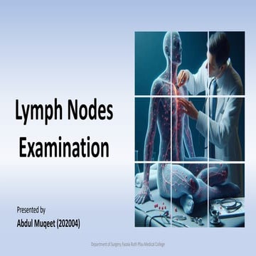 Lymph Node Examination.pptx NODES OF NECK,NODES OF AXILLA,NODES OF GROIN | PPT