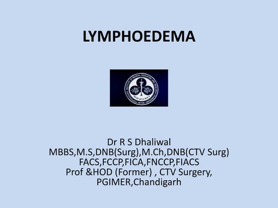 Lymphoedema | PPT