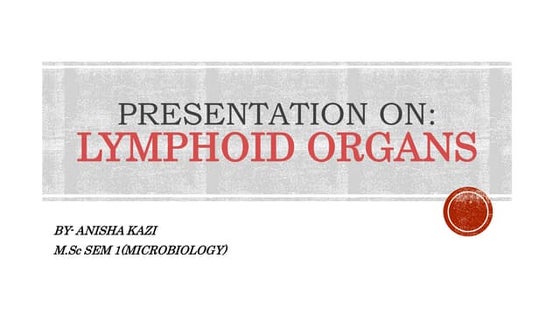 Primary and secondary lymphoid organs | PPT