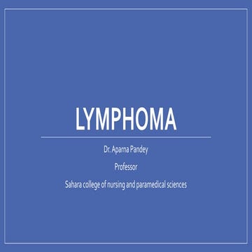Lymphoma | PPTX