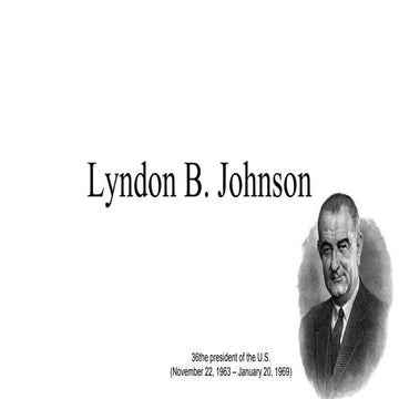 Lyndon B. Johnson | PPTX