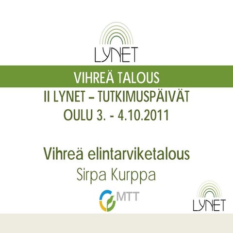 Lynet 4.10.2011.Kurppa | PPT