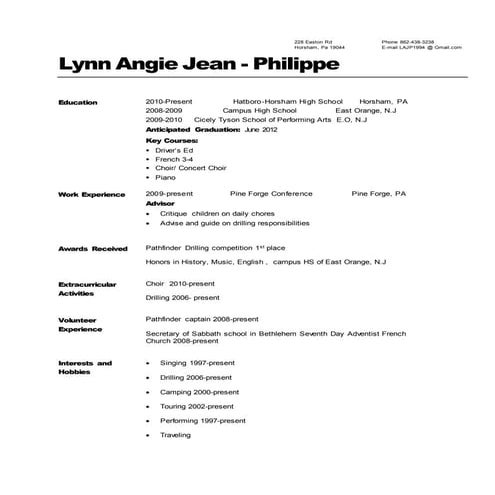 Megan's Resume | DOCX
