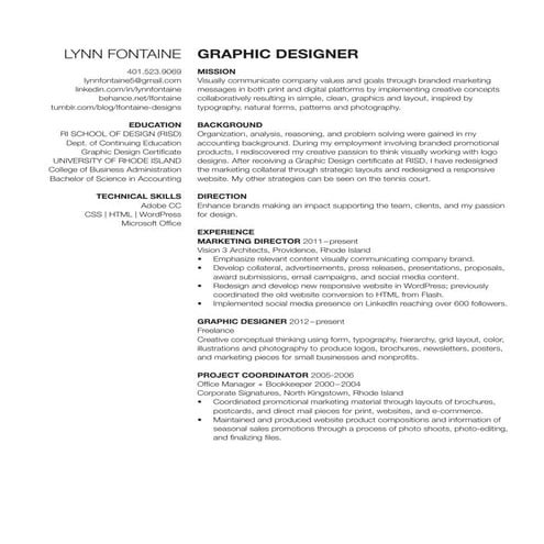 Lynn fontaine Resume | PDF