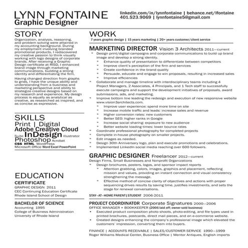 Lynn fontaine Resume | PDF