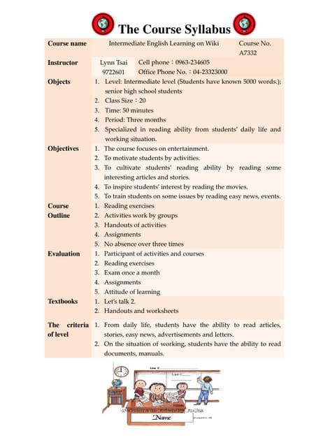 Sadia The Course Syllabus | PDF