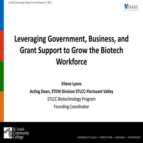 Leveraging Government, Business, and Grant Support to Grow the Biotech ...