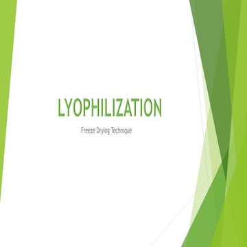 Lyophilisation | Freeze drying | Cryodesication | Stages of ...