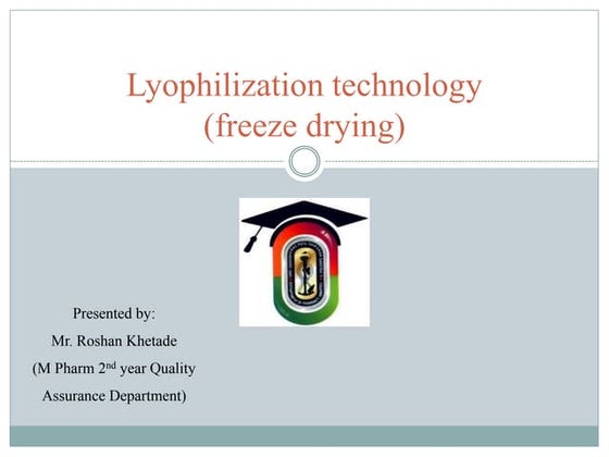 Lyophilization | PPT