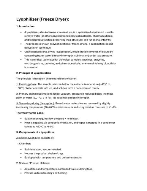 Lyophilization | PPT | Chemistry | Science