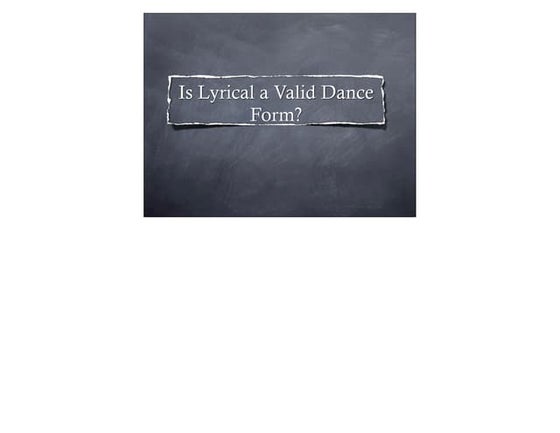 Dance: Different Types of Dance | PPT