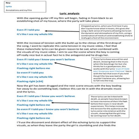 Lyric analysis | PDF