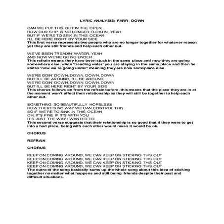 LYRIC ANALYSIS | DOCX