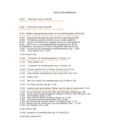 The rip lyrics breakdown | DOCX