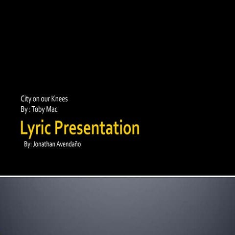 Lyric presentation j | PPTX | Poetry | Books and Literature
