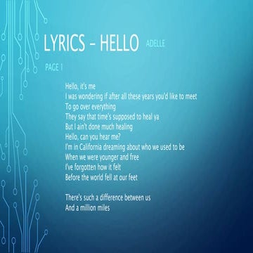Hello | DOC