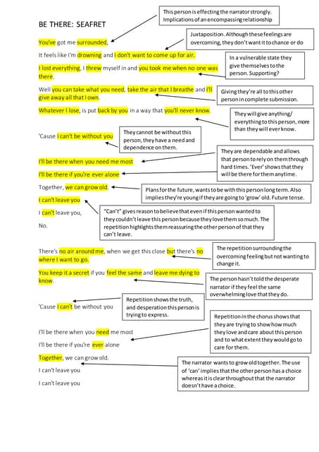 Lyric analysis | PPT