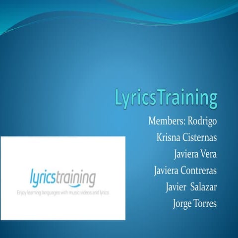 Lyricstraining | PPTX