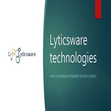 From Database Optimizers To Data Science | PPTX