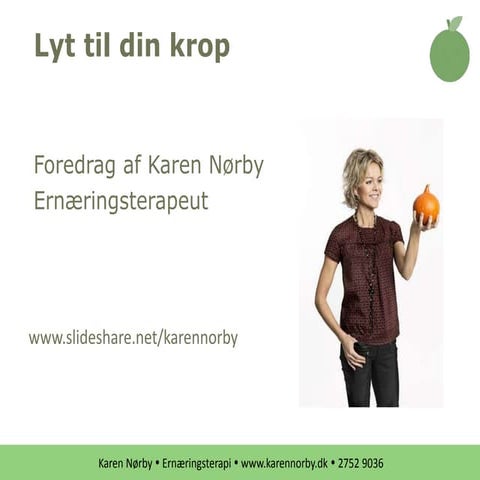 Lyt til din krop | PPTX