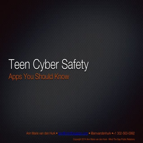 Keeping Teens Cybersafe - Teen Internet Safety and Privacy | PDF