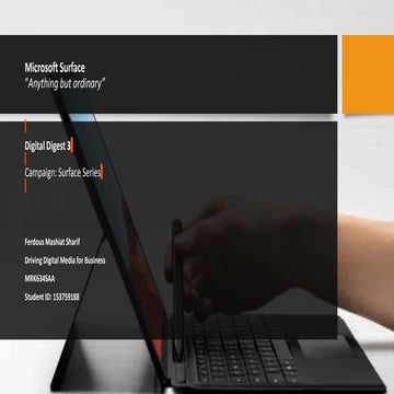 Digital digest 3: Microsoft Surface | PPTX
