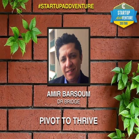 Amir Barsoum - Startup AddVenture Middle East 2015 | PPT