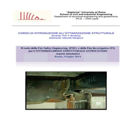 Introduzione all' ottimizzazione strutturale: elaborato Marcello Mangione | PDF