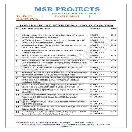 M.tech power electronics-2014-15 | DOC
