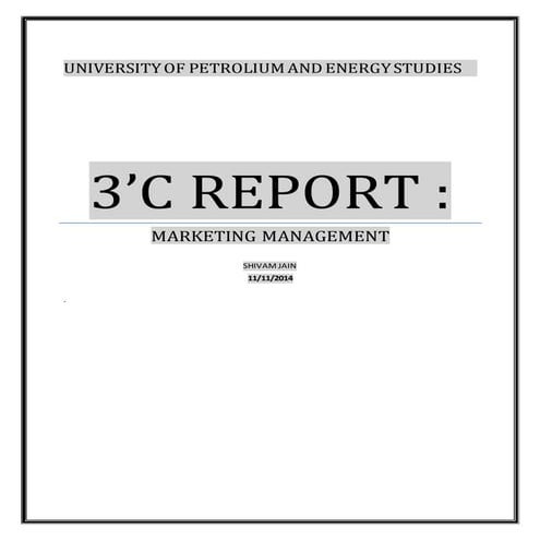 3'c Report (Johnson & Johnson, Proctor And Gamble, Amway) | DOCX