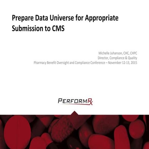 CMS Program Audit Universe Preparation M. Juhanson | PPTX