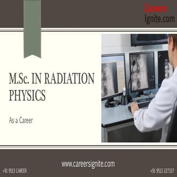 M.Sc in Radiation Physics Courses, Colleges, Eligibility | PDF