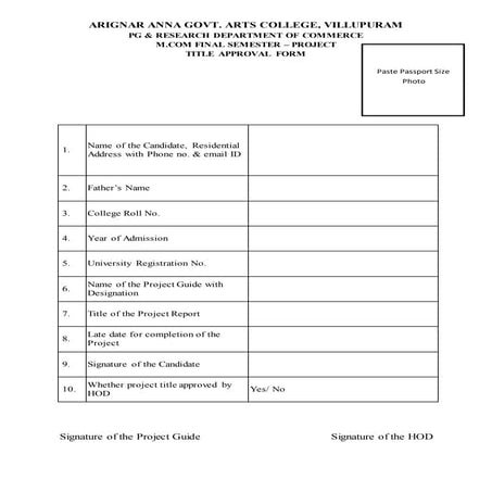 M.com form | DOCX
