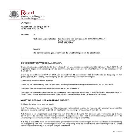 Marokkaanse dief probeert uitwijzing via RvV te voorkomen | PDF