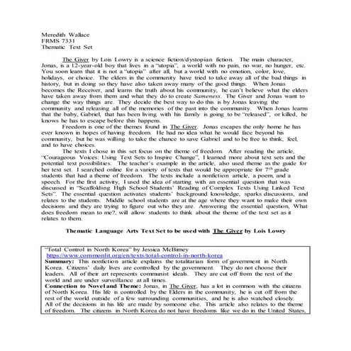 M. wallace text set | DOCX